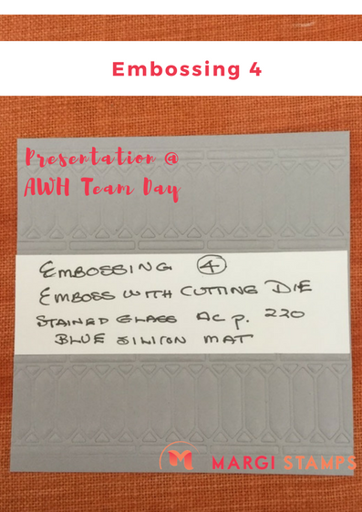 Exploring the Possibilities. Big Shot Embossing Mats. – Margi Stamps